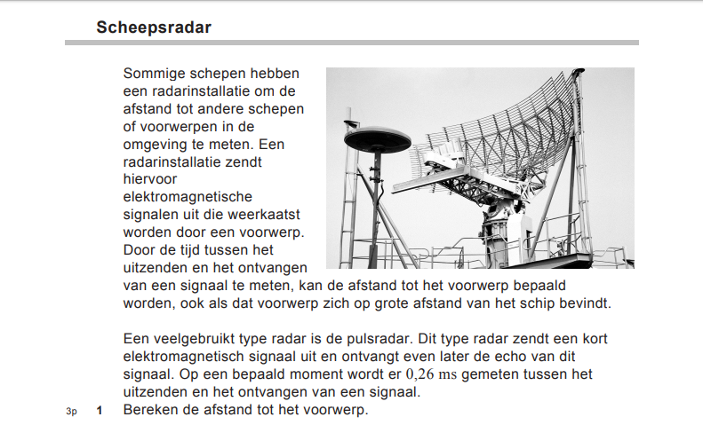 Havo-examen natuurkunde 2018 — Functioneel Elm